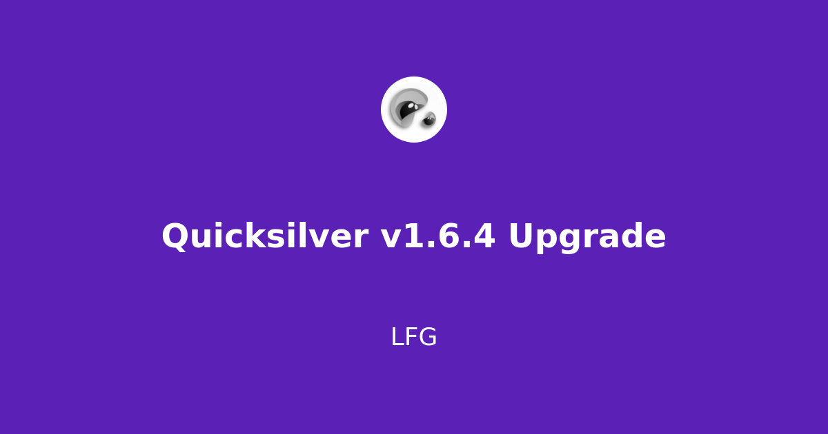 Quicksilver v1.6.4 Upgrade | Polkachu