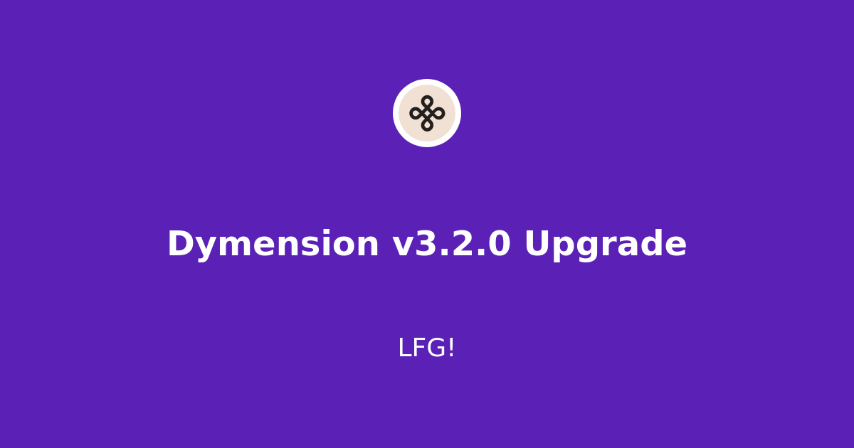 Dymension v3.2.0 Upgrade | Polkachu