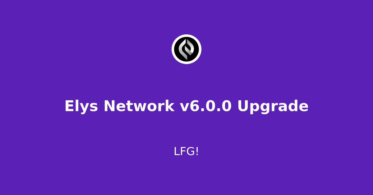 Elys Network v6.0.0 Upgrade | Polkachu