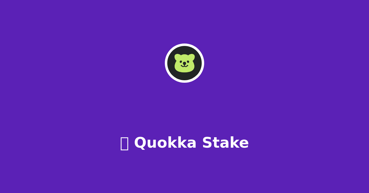 🐹 Quokka Stake | Polkachu