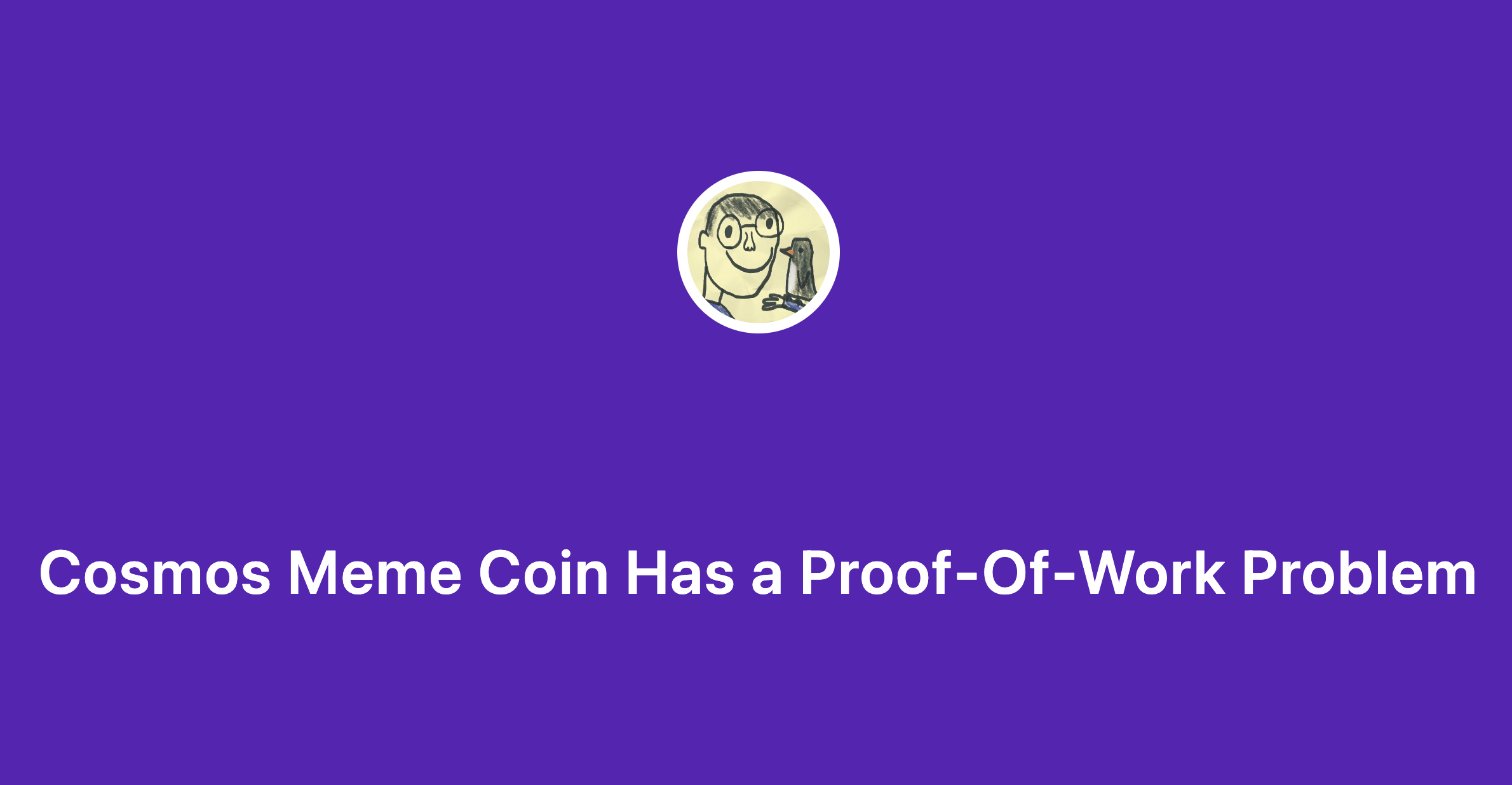 Cosmos Meme Coin Has a Proof-Of-Work Problem | Polkachu